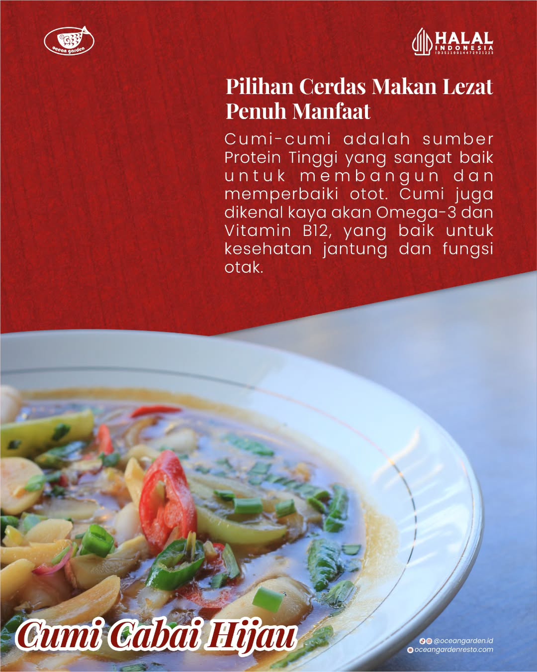 Cumi Cabe Hijau: Menu Favorit Pengunjung di Ocean Garden Resto - Ocean ...